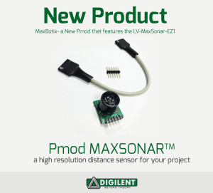 New Product- Pmod MAXSONAR – Digilent Blog