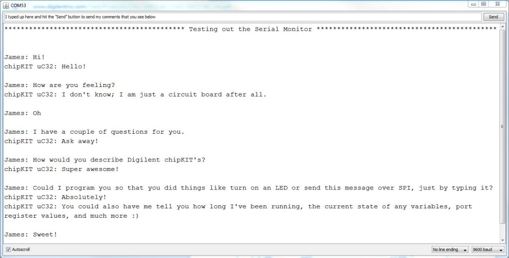 Serial Monitor Communication – Digilent Blog