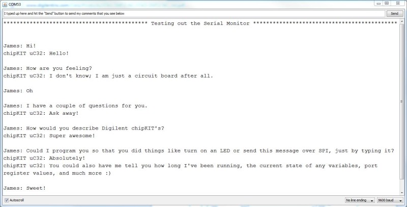 Serial Monitor Communication – Digilent Blog