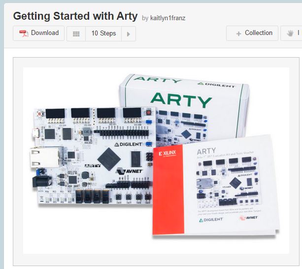Getting Started with Arty – Digilent Blog Getting Started with Arty – Digilent Blog