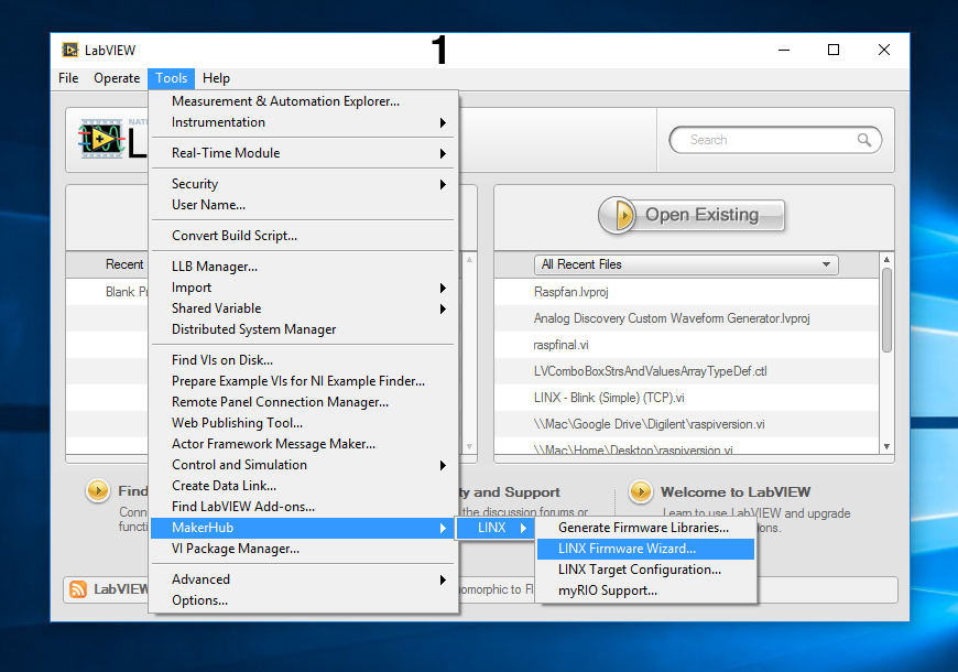 Setting up a Raspberry Pi to control a WF32 with LabVIEW – Digilent Blog