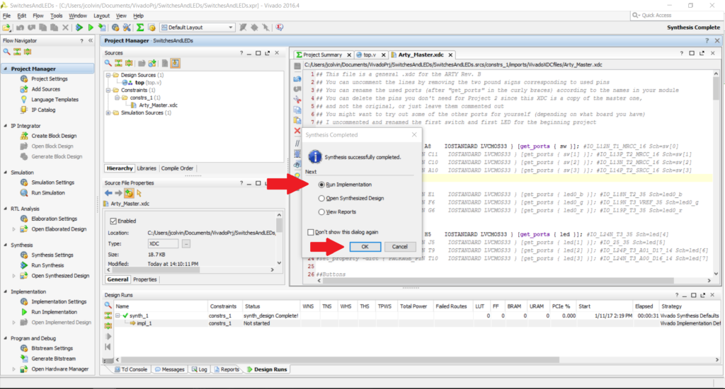 Creating And Programming Our First Fpga Project Part 4 Digilent Blog