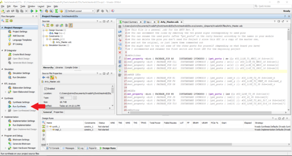 Creating And Programming Our First Fpga Project Part 4 Digilent Blog