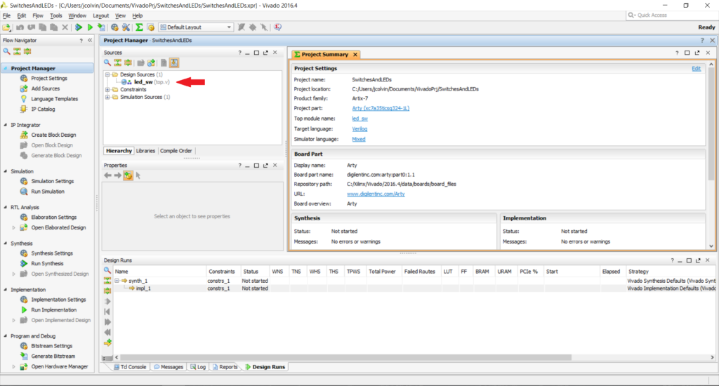 Creating and Programming our First FPGA Project Part 3: Modifying the Project – Digilent Blog