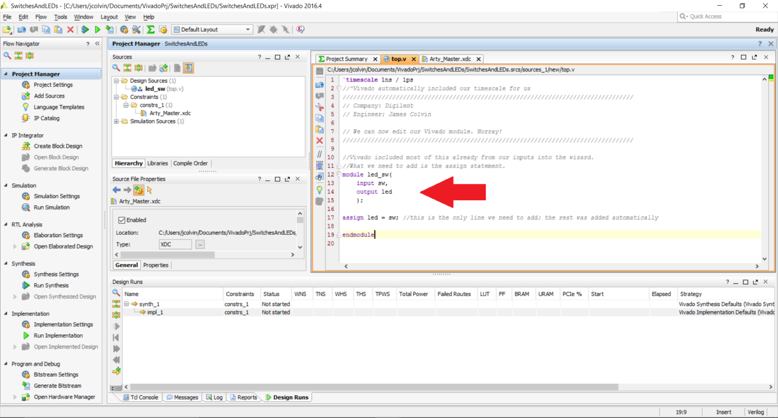 Creating And Programming Our First Fpga Project Part 3 Modifying