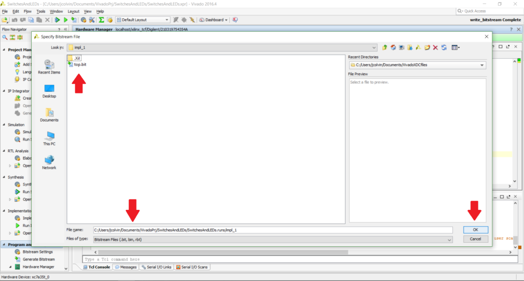 Creating and Programming our First FPGA Project Part 4 – Digilent Blog