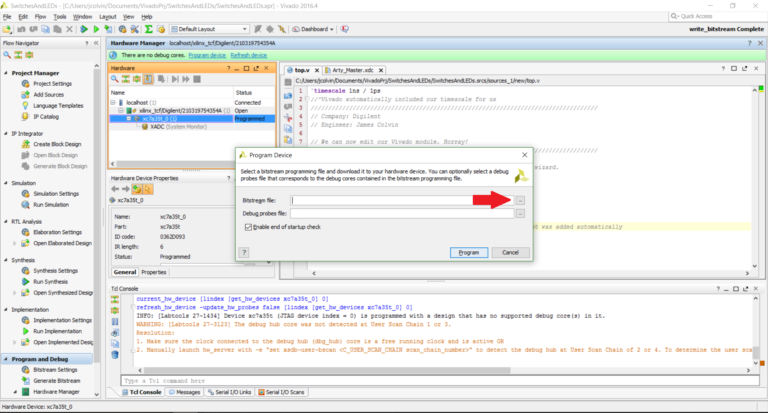 Creating And Programming Our First Fpga Project Part 4 Digilent Blog