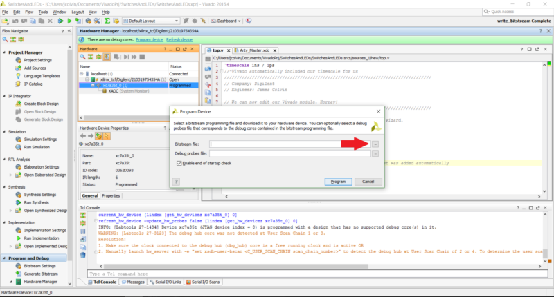 Creating And Programming Our First Fpga Project Part 4 Digilent Blog