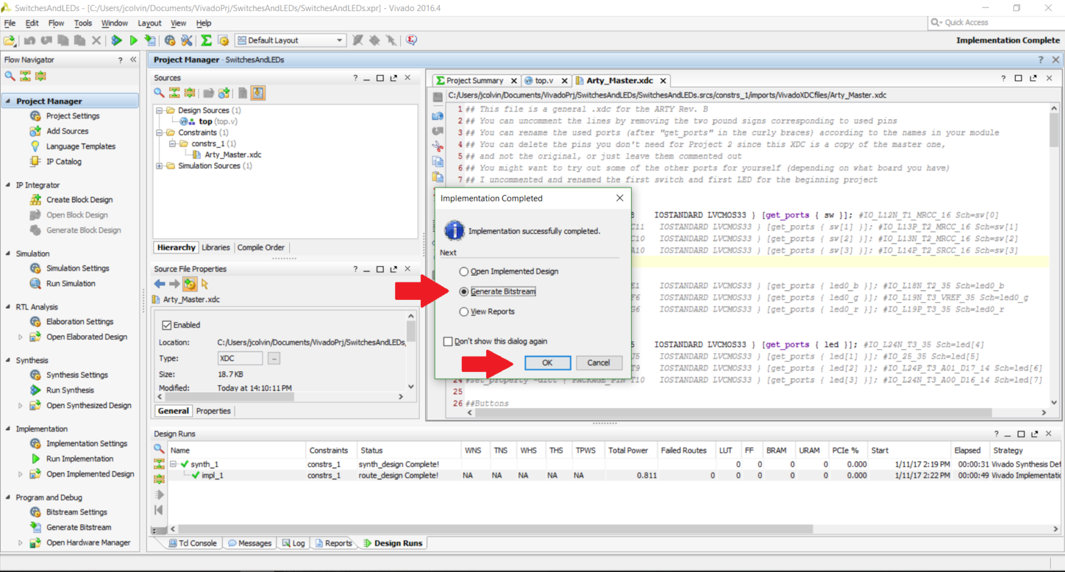 Creating And Programming Our First Fpga Project Part 4 Digilent Blog