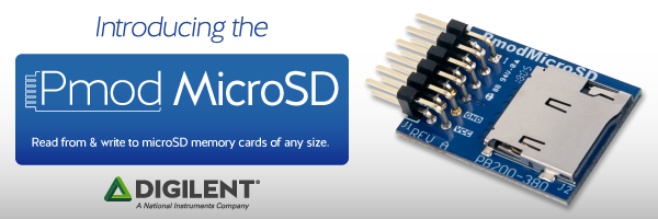 Add a microSD Slot with the Pmod MicroSD – Digilent Blog
