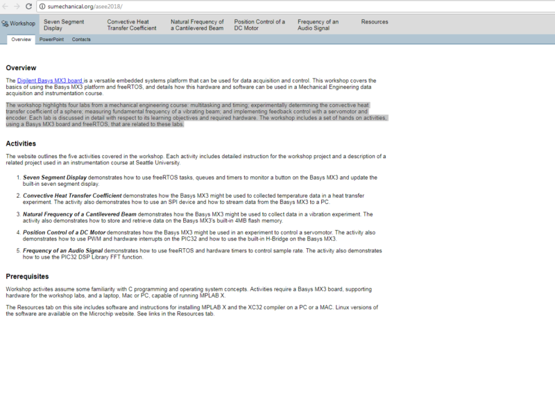 Mechanical Engineering Labs and the Basys MX3 – Digilent Blog
