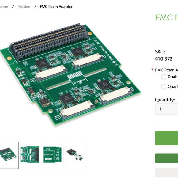 Introducing the FMC-Pcam Adapter! – Digilent Blog