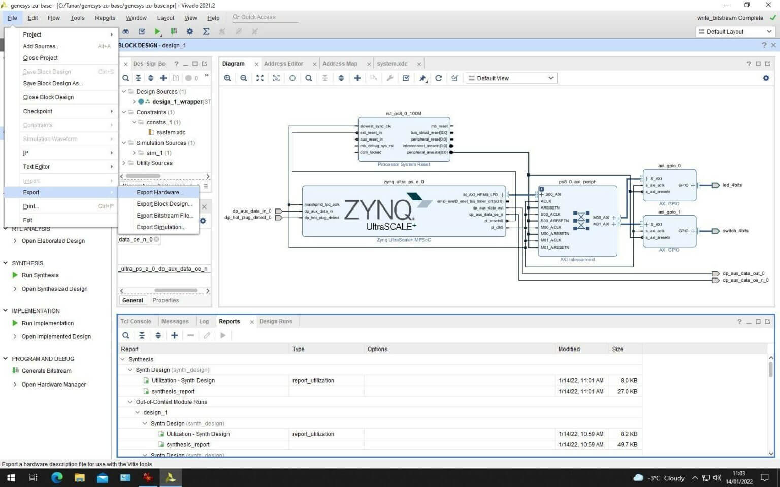 Building an Arch Linux-Based Project on the Genesys ZU-5EV – Digilent Blog