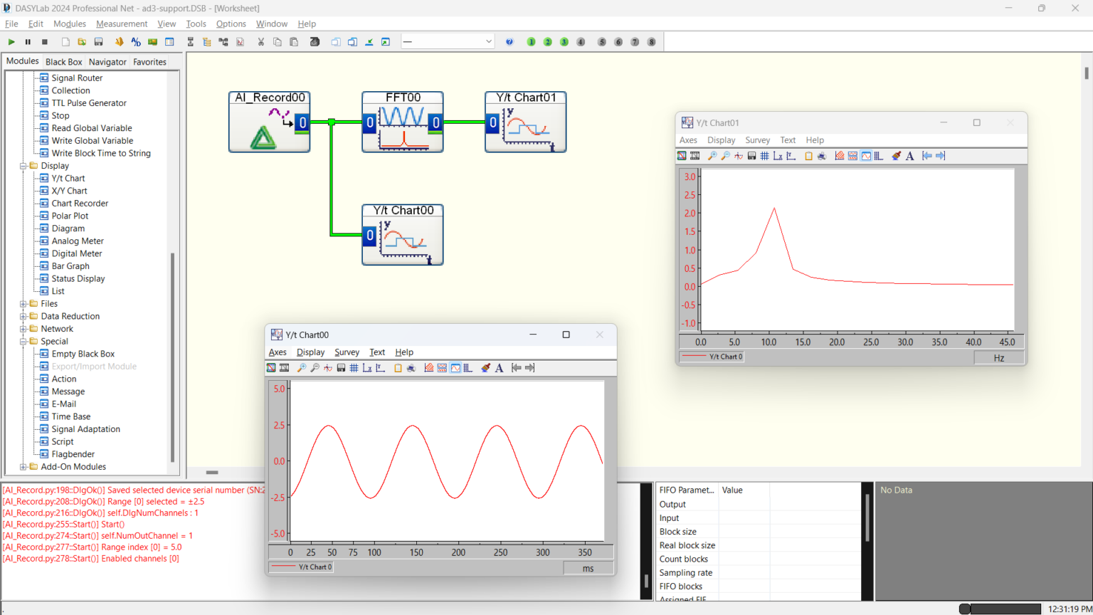 DASYLab and Analog Discovery: A New Option for Code-Free Data Acquisition – Digilent Blog