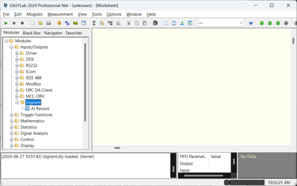 DASYLab and Analog Discovery: A New Option for Code-Free Data ...