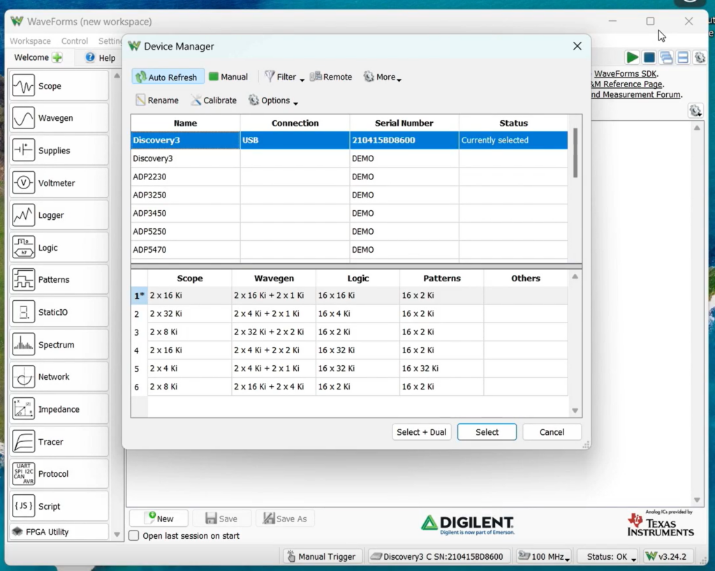 Getting Started with Analog Discovery 3 and WaveForms – Digilent Blog